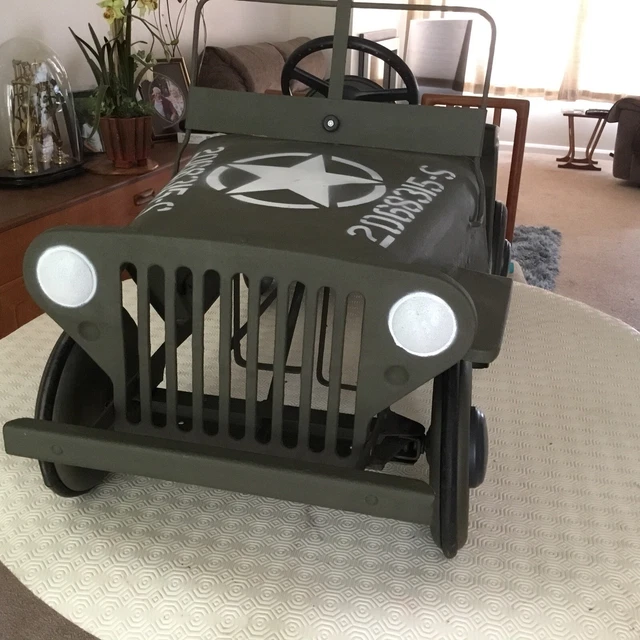 TRIANG JEEP RESTORED ., Pedal Car £410.00 - PicClick UK