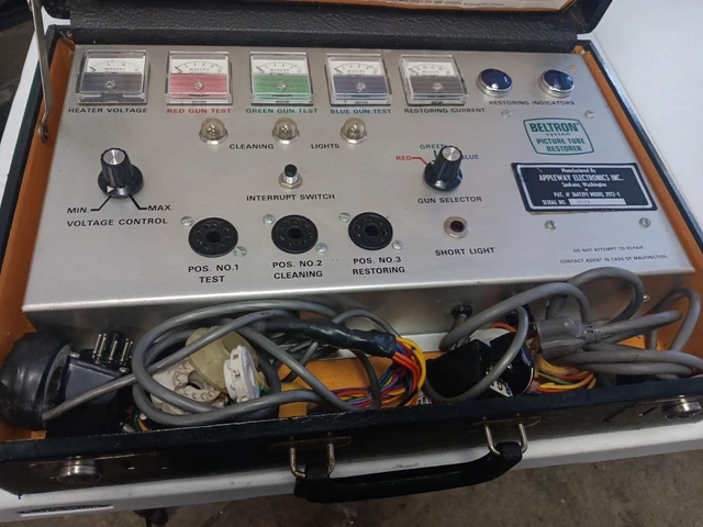 BELTRON PICTURE TUBE Restoring System 2972-E With Adapters - Powers On ...