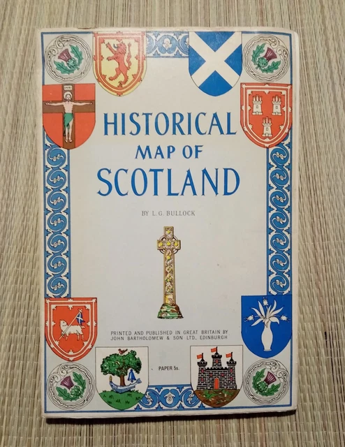 HISTORICAL MAP OF Scotland by LG Bullock Bartholomew Folded Map £9.29 ...