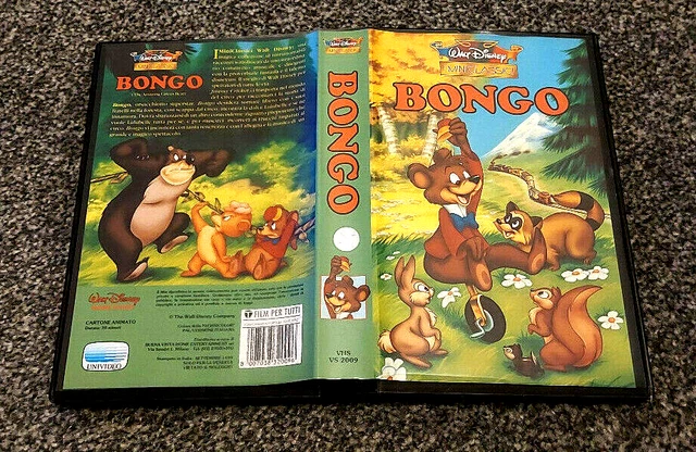 DISNEY CLASSIC BONGO The Amazing Circus Bear Big Box Ex Rental Italian ...