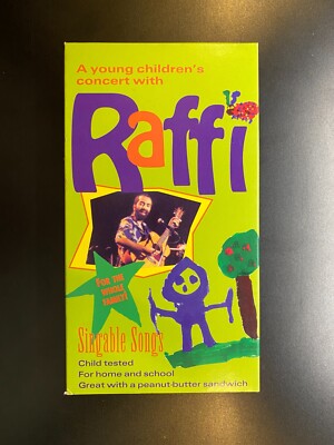 A YOUNG CHILDREN’S Concert With RAFFI Singable Songs VHS Tape 1993 ...