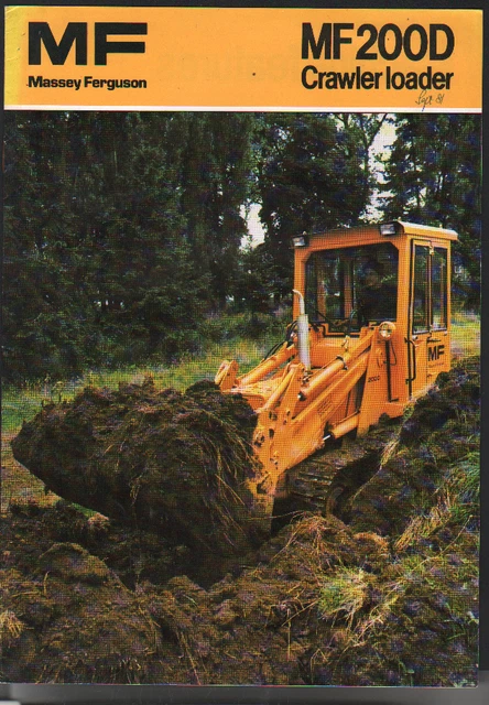 MASSEY FERGUSON &MF200D& Crawler Tractor Loader Shovel Brochure Leaflet £6.50 - PicClick UK