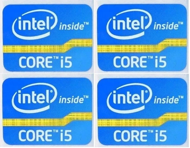 LAPTOP COMPUTER PC Notebook Genuine Intel Core i5 Inside Case Badge ...