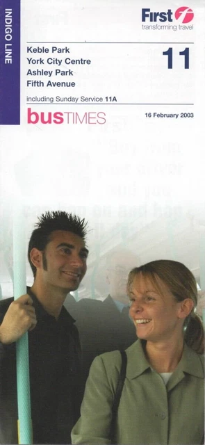FIRST BUS TIMETABLE - 11 - Kebble Park-York-Fifth Avenue - February ...