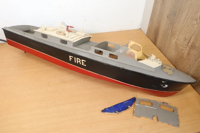 VTG RAF VOSPER Crash Air Sea Rescue Fire Launch Boat RC Wooden Model ...