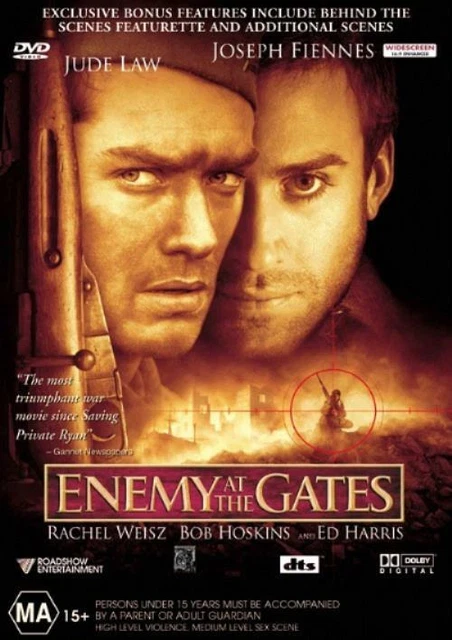 ENEMY AT THE Gates (DVD, 2001) Brand new Sealed $16.99 - PicClick AU