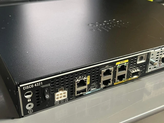 CISCO 4300 SERIES Integrated Services Router ISR4321K9 V04 No AC $146. ...