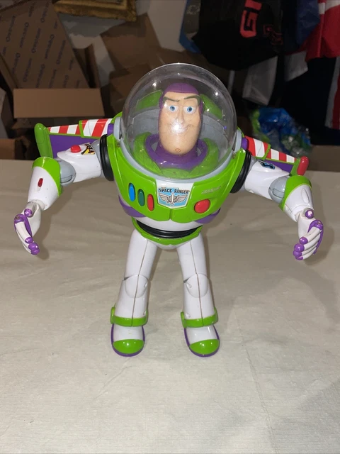 DISNEY PIXAR POWER Up Buzz Lightyear Talking Action Figure Works! 12 ...