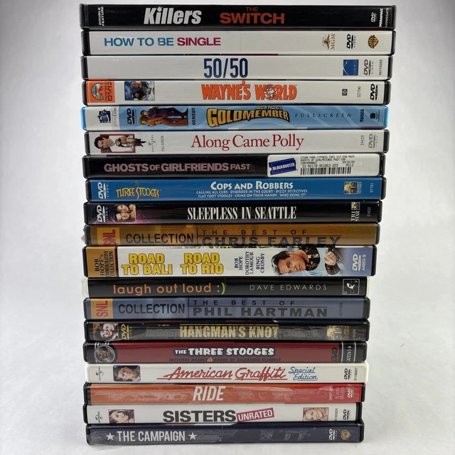 🍿 40 RANDOM Movie DVD LOT, Mixed Genres, With Case, Wholesale, No ...