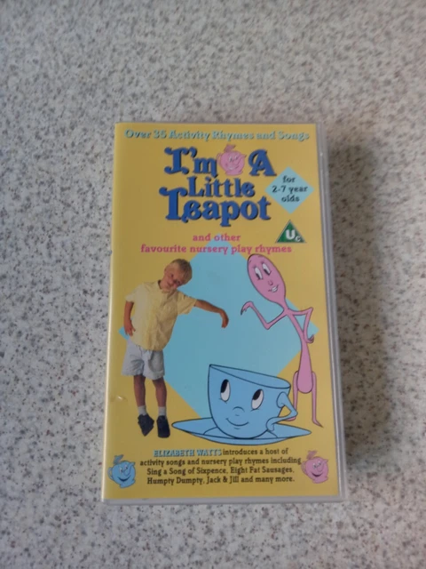 I'M A LITTLE TEAPOT 35 ACTIVITY RHYMES ELIZABETH WATTS PAL VHS Video ...