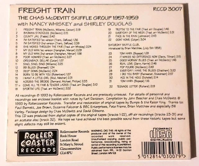 CHAS MCDEVITT SKIFFLE GROUP - Freight Train - Uk Cd $13.97 - PicClick CA