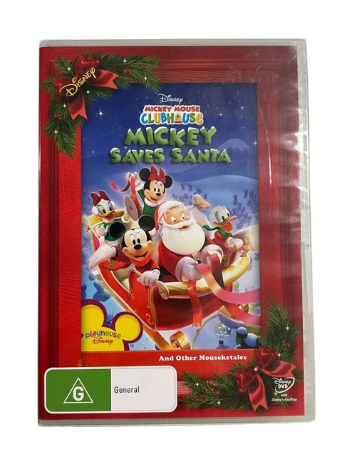 DISNEY'S MICKEY MOUSE Clubhouse Mickey Saves Santa Dvd Region 4 Brand ...
