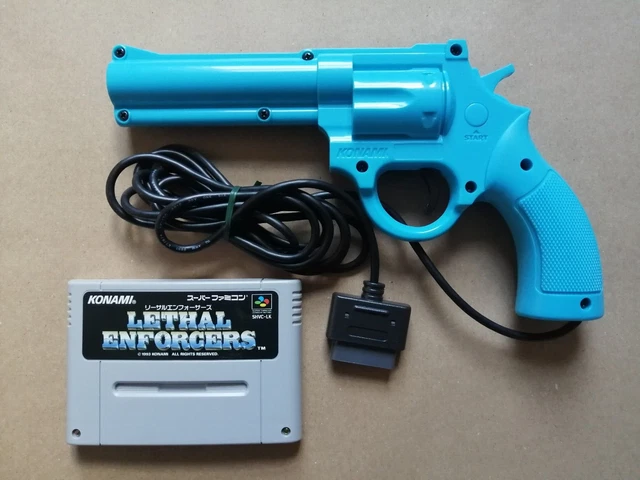 LETHAL ENFORCERS WITH Light Gun (Konami Justifier) for the Super ...