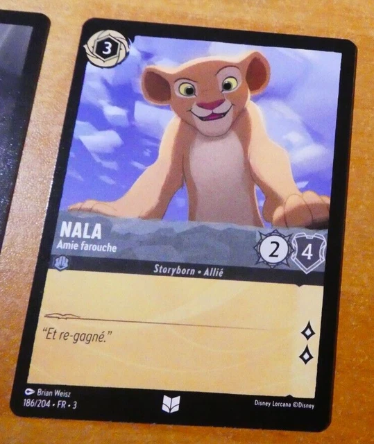 LORCANA TRADING CARD Game Tcg Disney Chapter 3 Cards Nala 186/204 Fr ...