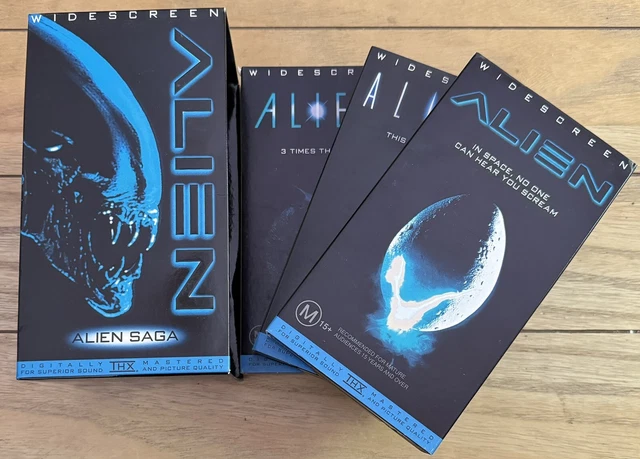 ALIEN SAGA TRILOGY Widescreen PAL VHS Box Set Sigourney Weaver Ridley ...