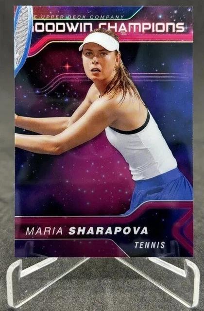 2023 UD GOODWIN Champions Maria Sharapova #P8 Platinum Cosmic ...