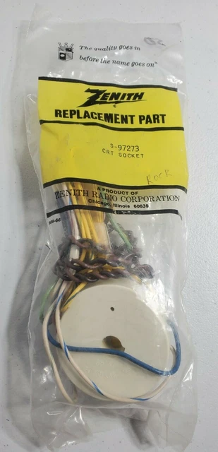 VINTAGE ZENITH REPLACEMENT Part NOS CRT Socket S-97273 B2/E2 $29.20 ...