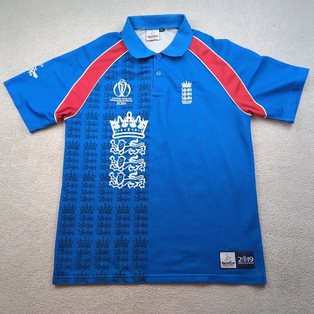 ENGLAND CRICKET SHIRT Extra Large Blue World Cup 2019 1999 ODI One Day ...