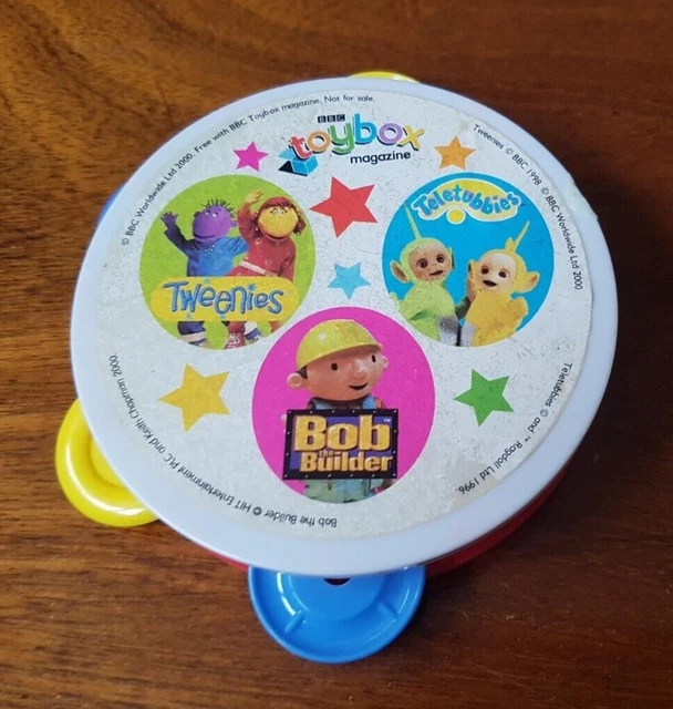 PROMOTIONAL TAMBORINE BBC Toybox Magazine Bob the Builder Tweenies ...