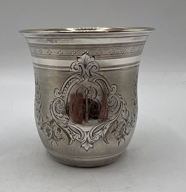 TRES BELLE TIMBALE En Argent Massif Poincon Minerve EUR 115,00 ...