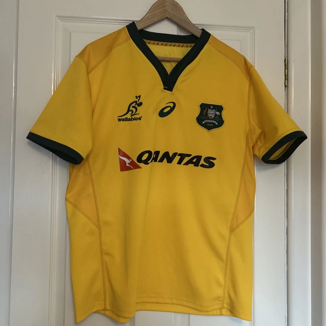 AUSTRALIA RUGBY SHIRT - Wallabies - Asics - Men's XL Yellow/Green ...
