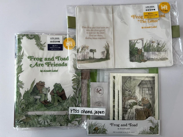 HOBONICHI TECHO LOFT 2026 Frog and Toad A5 A6 Original Cover Letter set ...