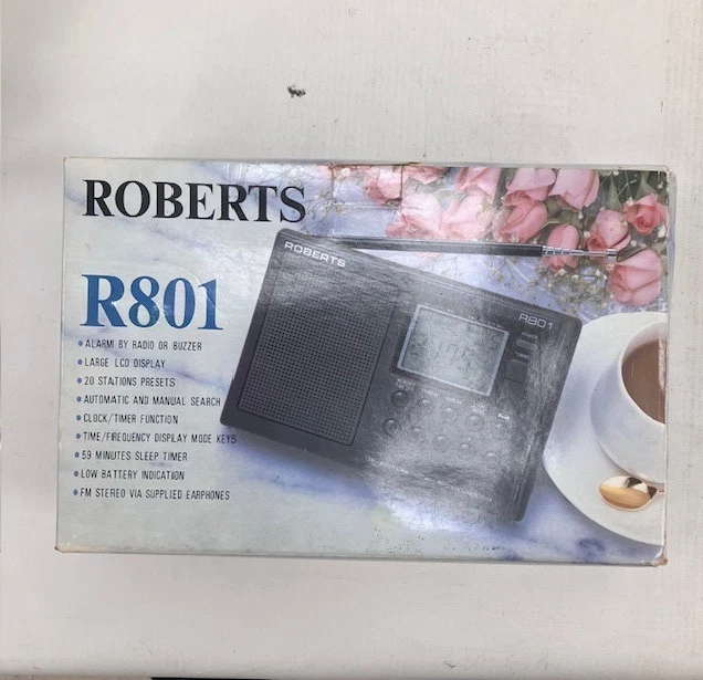 ROBERTS R801 FM/FM Radio Stereo PLL Synthesized Receiver - Used ...