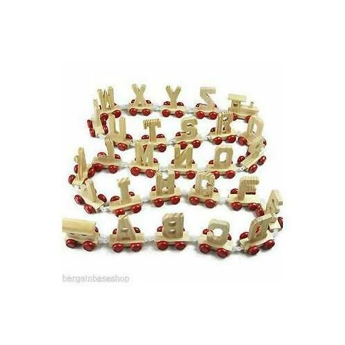 BRAND NEW WOODEN Alphabet Name Train Letters Personalised Names as ...