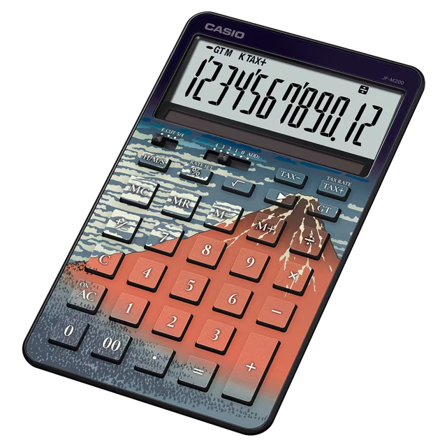 JF-M200-TJ-KHG CASIO CALCULATOR Katsushika Hokusai Mt. Fuji from Japan ...