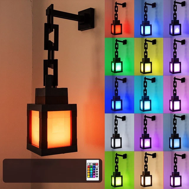 LUMINOUS LANTERN RECHARGEABLE Game Pixel Light Surrounding Atmosphere ...