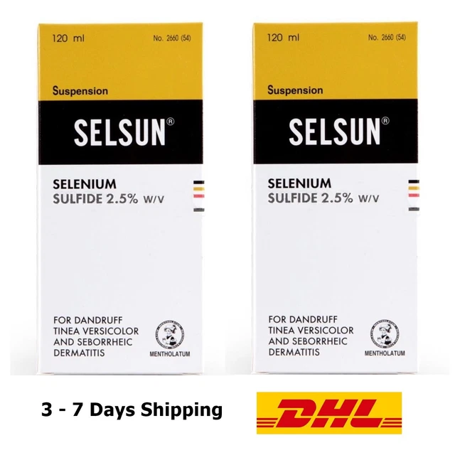 SELSUN MEDICATED SHAMPOO Anti dandruff Tinea Itching with Selenium ...