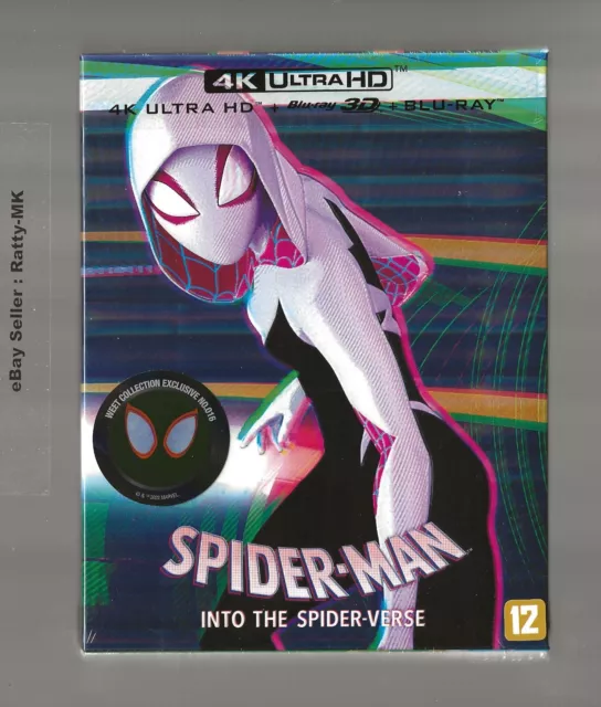 Spider Man Into The Spider Verse Weet 4k 3d Blu Ray Steelbook