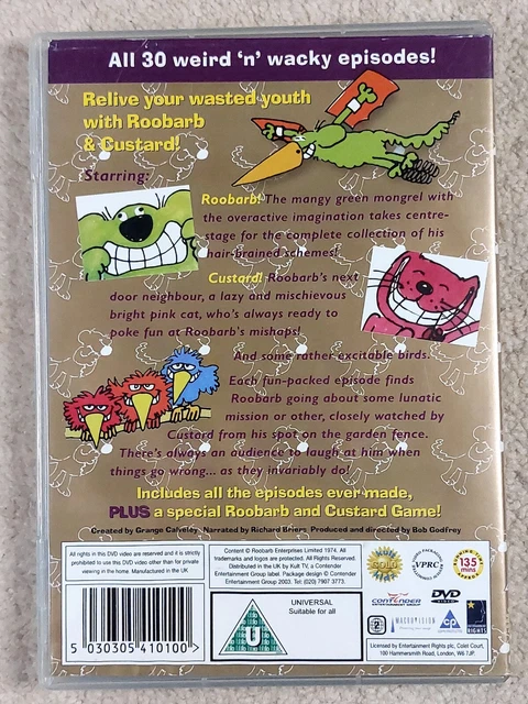 THE COMPLETE ROOBARB And Custard TV Series (DVD, 2004) £9.95 - PicClick UK