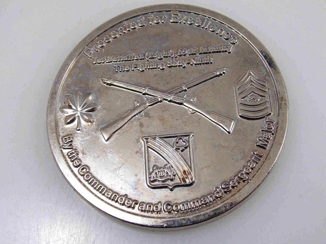 1ST BATTALIAN COMMANDER And Command Sergeant Major Challenge Coin EUR ...