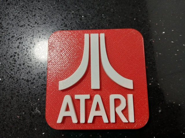 ATARI VIDEO GAME Logo 3D Printed Display £5.99 - PicClick UK