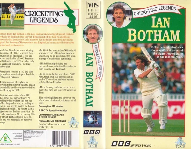 CRICKET IAN Botham Vhs Video Pal A Rare Find $19.99 - PicClick AU