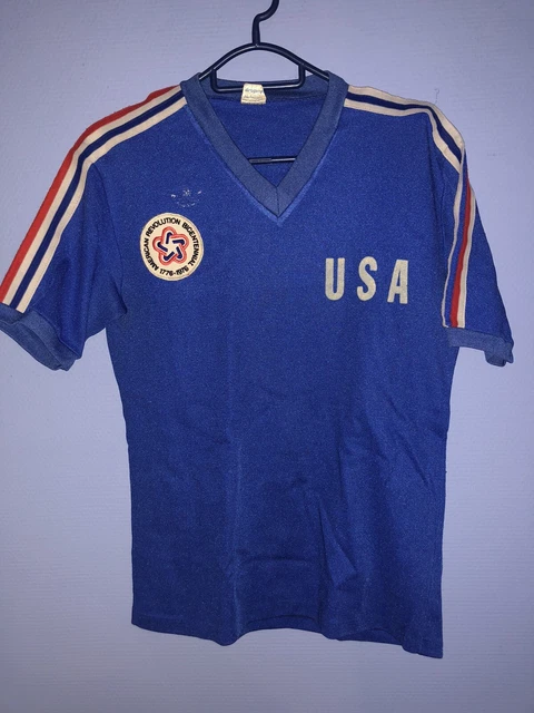 MATCHWORN 1976 USA (Nasl Team America) M. England Football Shirt Jersey ...