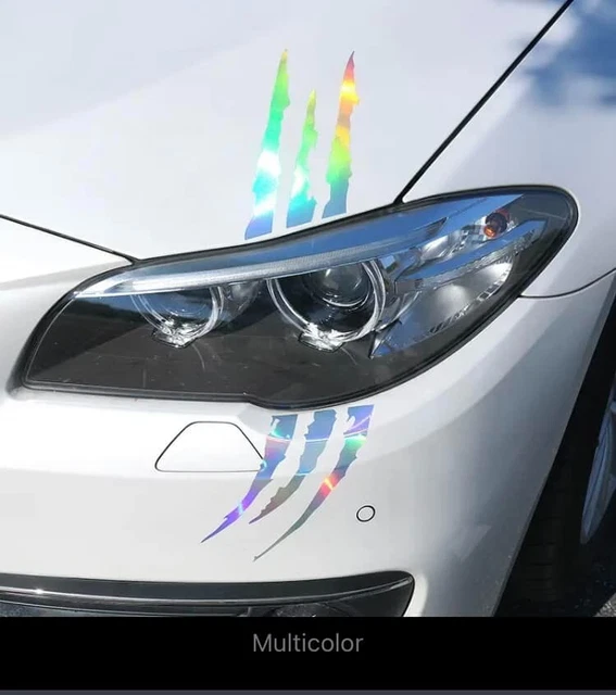 CLAW MARKS HEADLIGHT Decal Car Sticker Monster Car Headlight Stripes ...