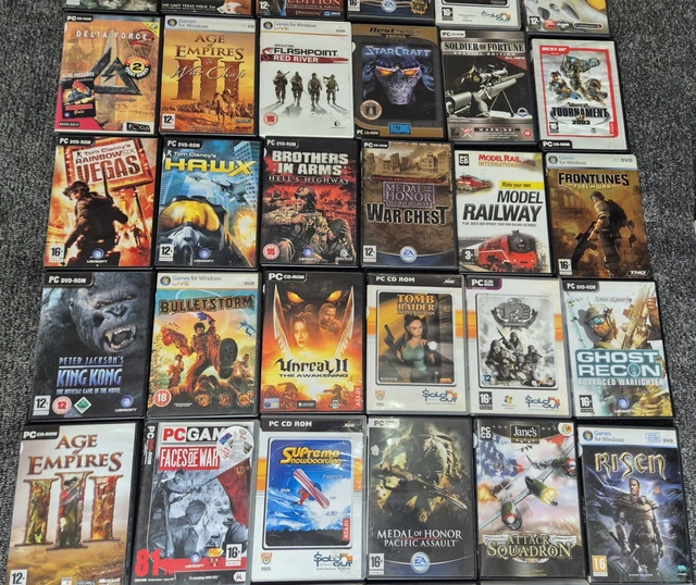 50X PC GAMES Bundle Job Lot Most With Manuals CEX Box Windows PC Dvd ...