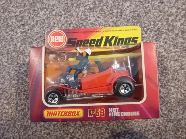 MATCHBOX SPEED KINGS K53 Hot Fire Engine - Fire Chief £20.00 - PicClick UK