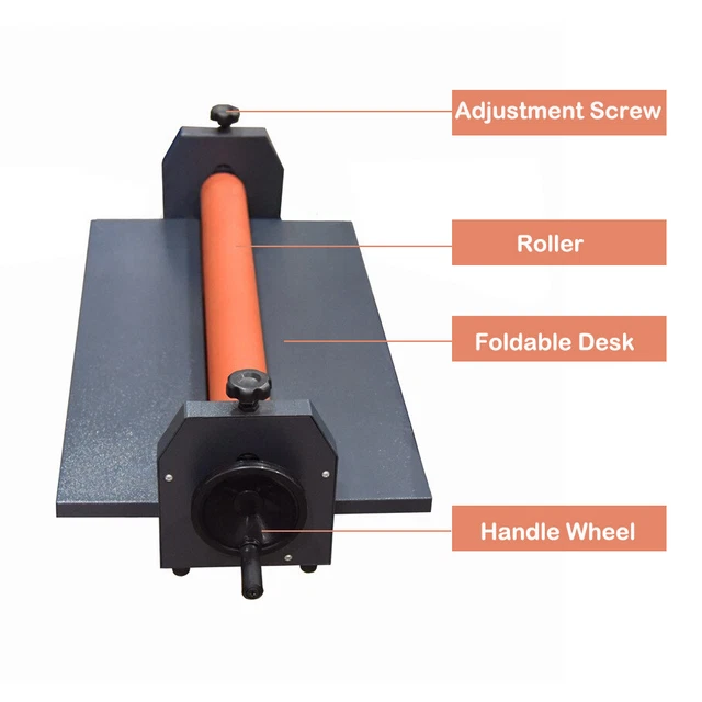 MANUAL LAMINATING MACHINE Cold Roller Vinyl Photo Film Laminator ...