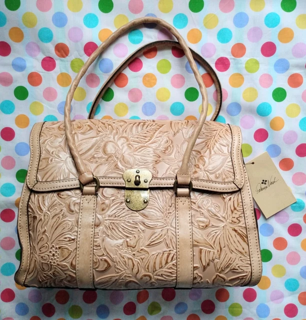 NWT PATRICIA NASH Vienna Spring Floral Tooling, Large Satchel Shoulder ...