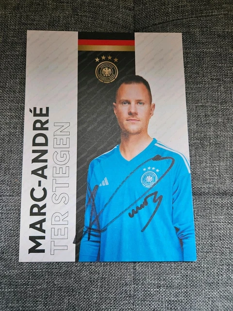 MARC-ANDRÉ TER STEGEN DFB Deutschland Autogrammkarte handsigniert WM 2022 RAR EUR 10,00 ...