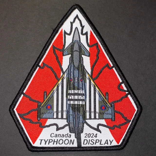 RAF ROYAL AIR Force Typhoon Display Team Canada 2024 Patch EUR 40,00 ...