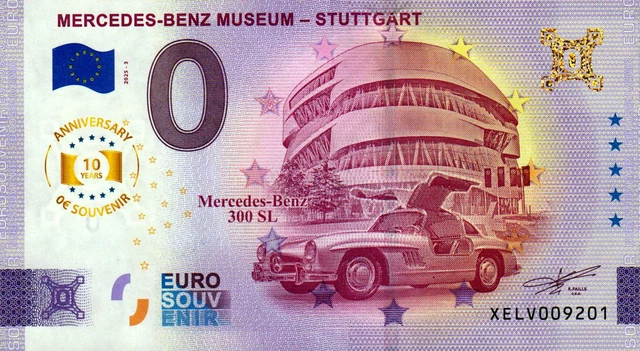 NULL EURO SCHEIN - 0 Euro Schein - Mercedes-Benz Museum - Stuttgart ...
