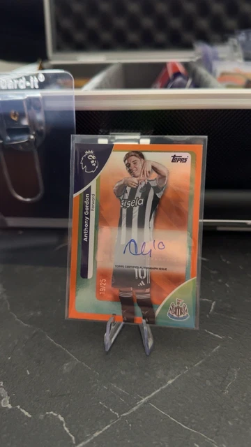 ANTHONY GORDON /25 Auto 2025-26 Topps Premier League EPL Newcastle #AC ...
