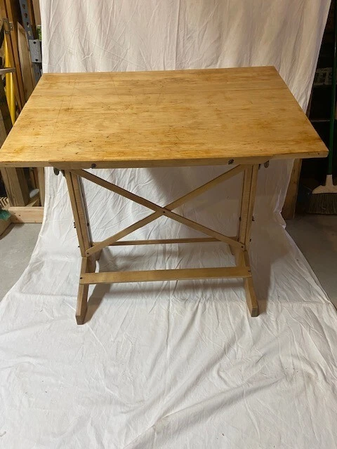 ANTIQUE RESTORED ARCHITECT'S Drafting Table $250.00 - PicClick