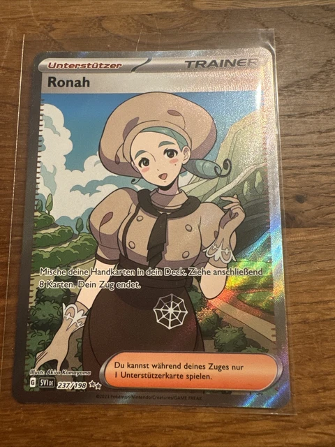 CARTA POKÉMON RONAH Fullart 237/198 Cremigiano e Viola Tedesco Fresca ...