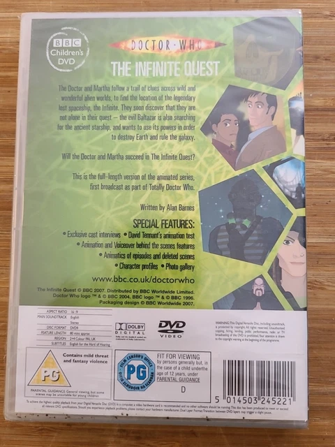 DOCTOR WHO: THE Infinite Quest - Complete Animated BBC Series (DVD) £6.99 - PicClick UK