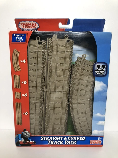THOMAS & FRIENDS Fisher-Price Trackmaster Track Pack 22 Pieces Straight ...